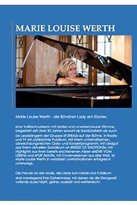 Marie Louise Werth - Sängerin - Pianistin - Entertainerin - Buchen